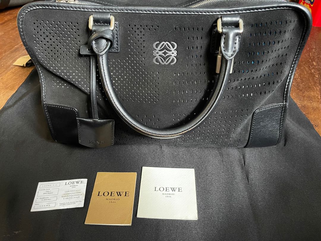 Authentic Loewe Amazona Perforated limited edition, Luxury, Bags ...