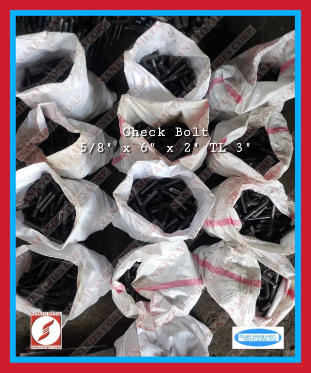 Check bolt, Commercial & Industrial, Construction & Building Materials ...