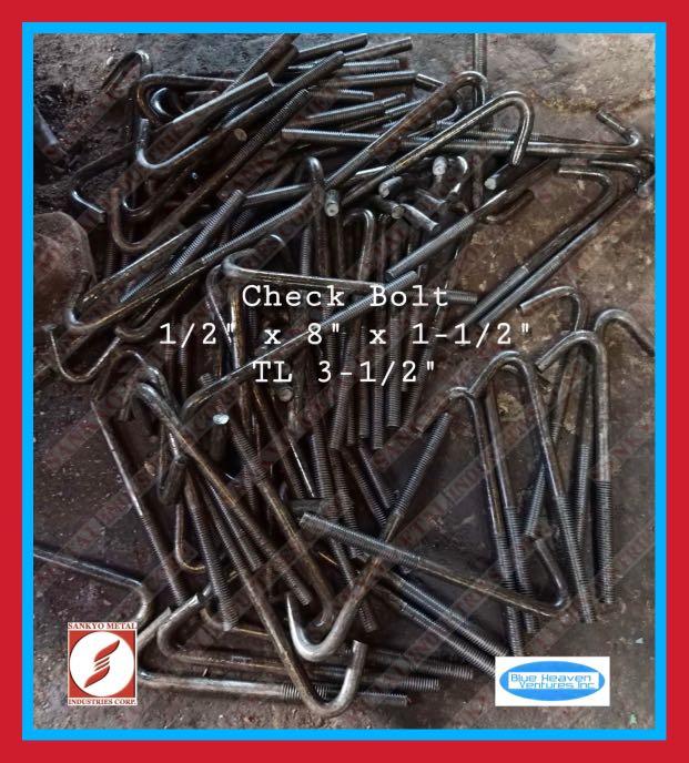 Check bolt, Commercial & Industrial, Construction & Building Materials ...