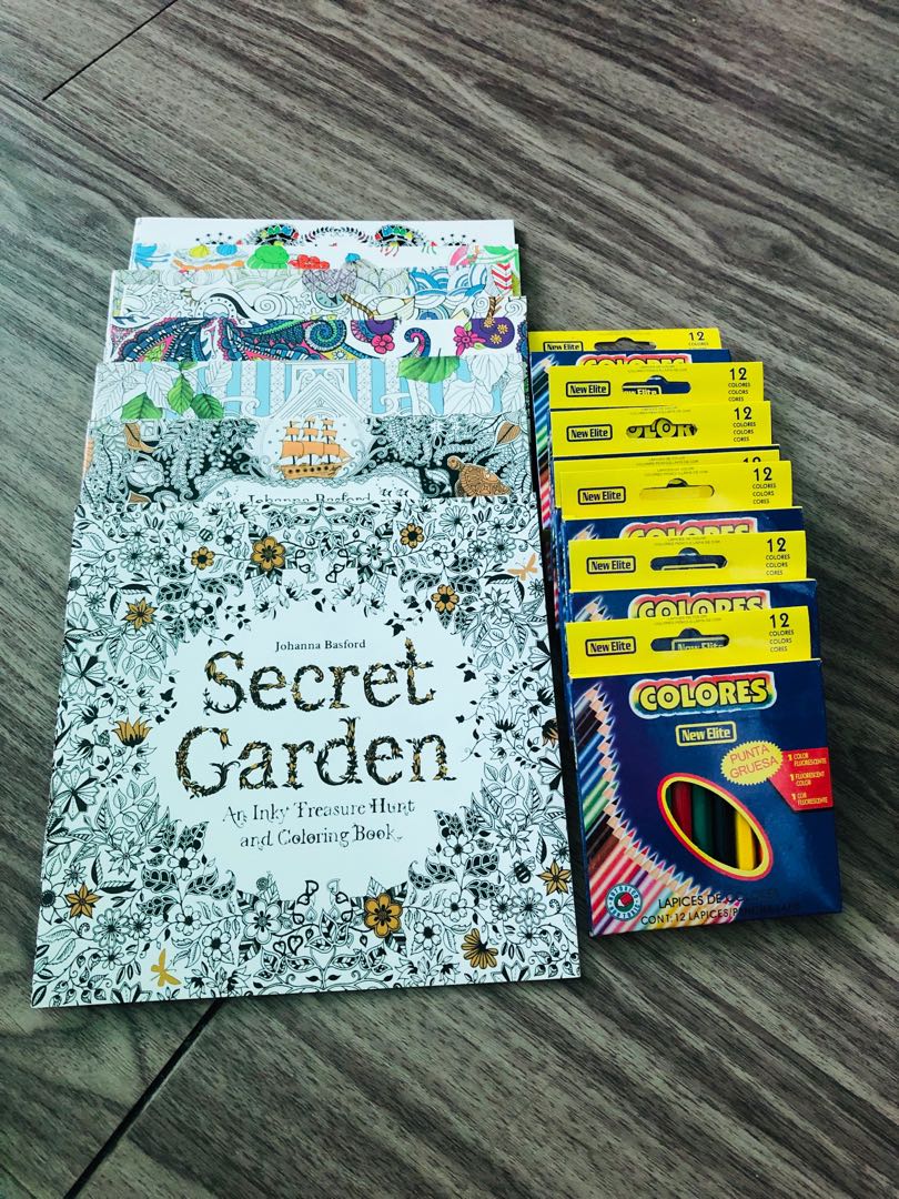 Colouring book set, Hobbies & Toys, Stationery & Craft, Art & Prints on Carousell