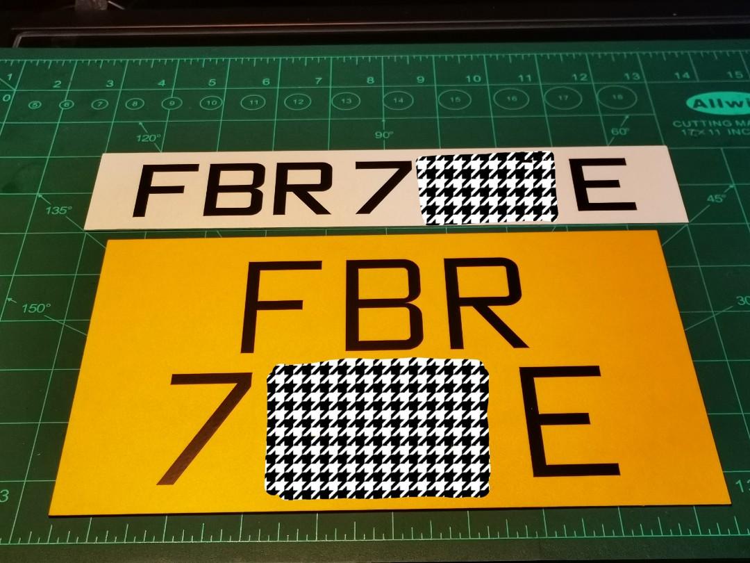 Customer Orders: LTA Compliant Motorcycle Number License Plates ...