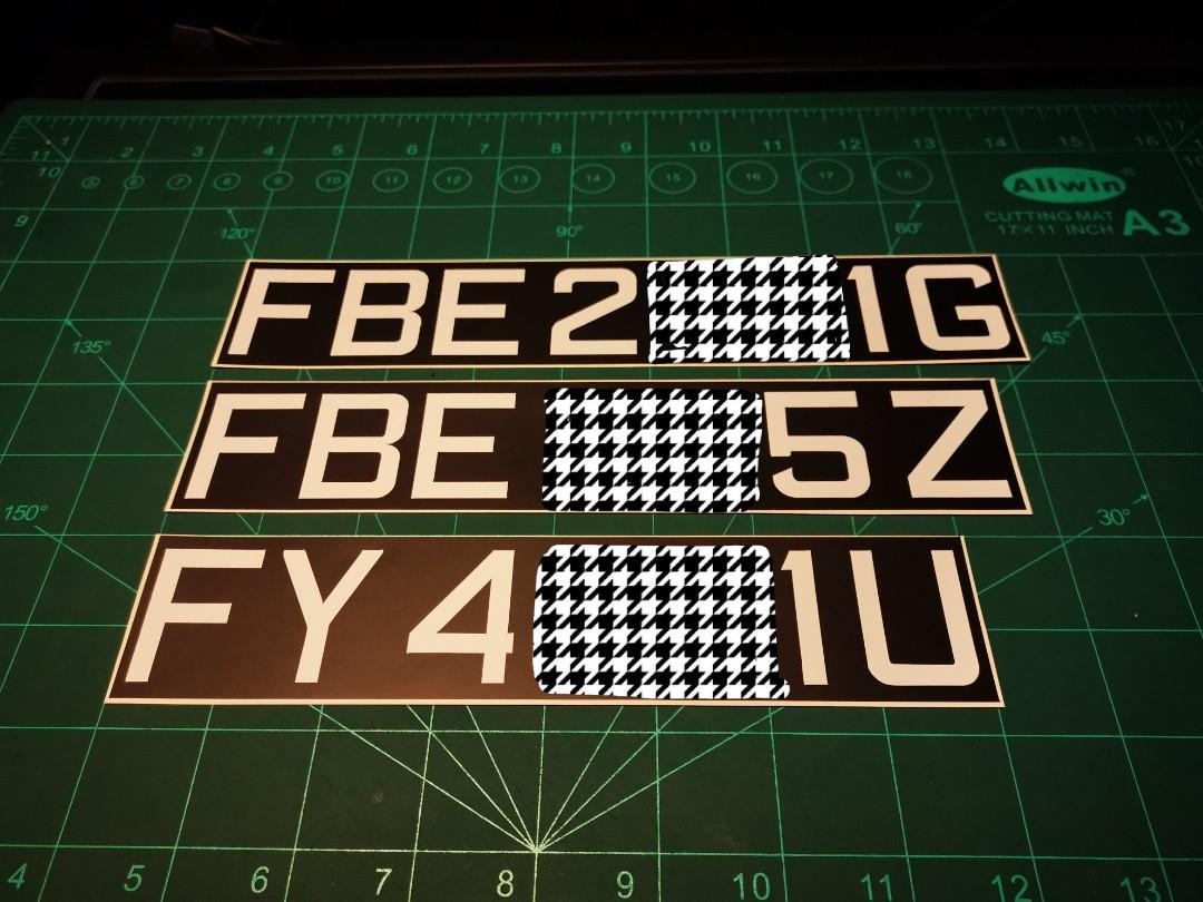 Customer Orders: LTA Compliant Motorcycle Number License Plates ...