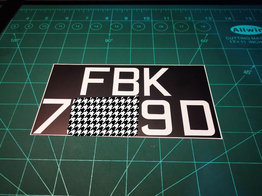 Customer Orders: LTA Compliant Motorcycle Number License Plates ...