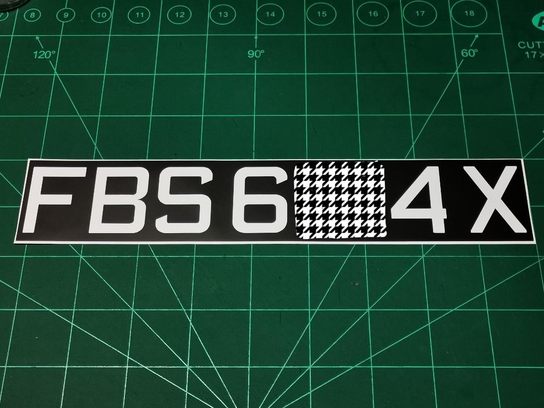 Customer Orders: LTA Compliant Motorcycle Number License Plates ...