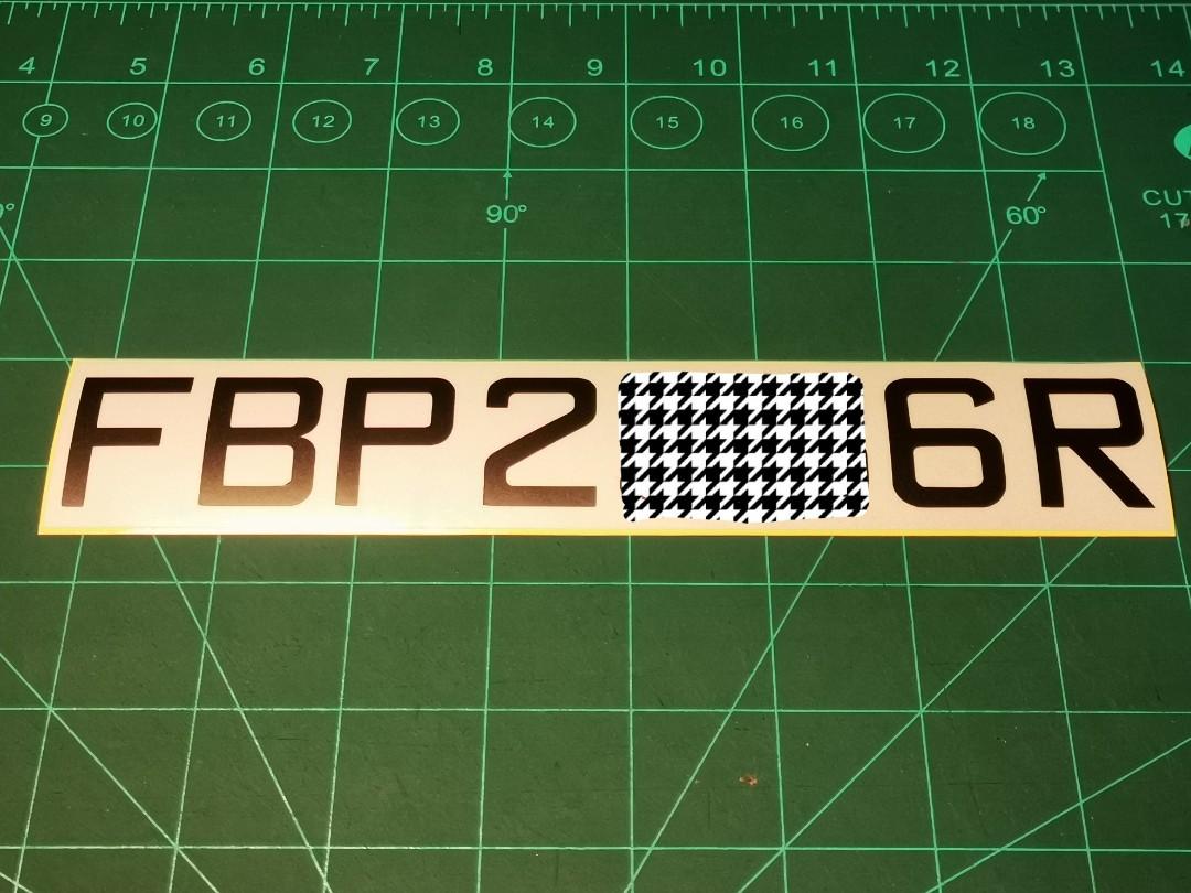 Customer Orders: LTA Compliant Motorcycle Number License Plates ...