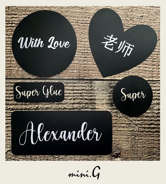 CUSTOMISABLE BLACK BACKING STICKERS set of 3, Hobbies & Toys ...
