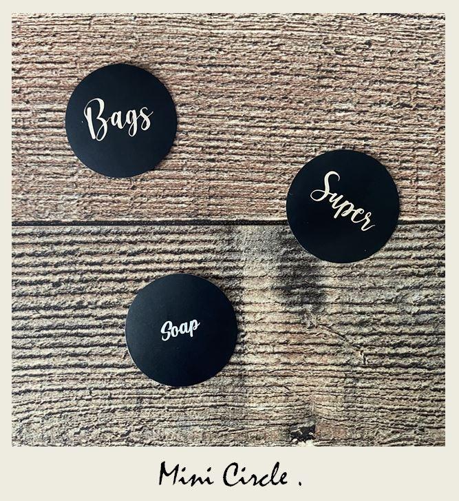 CUSTOMISABLE BLACK BACKING STICKERS set of 3, Hobbies & Toys ...