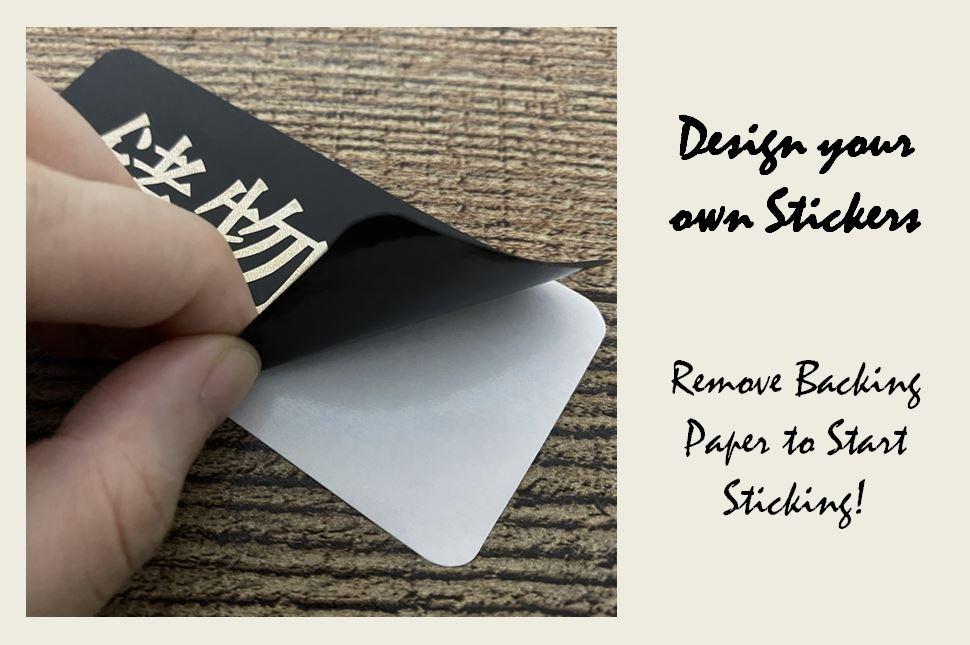 CUSTOMISABLE BLACK BACKING STICKERS set of 3, Hobbies & Toys ...