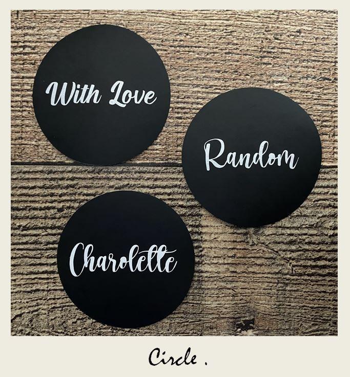 CUSTOMISABLE BLACK BACKING STICKERS set of 3, Hobbies & Toys ...