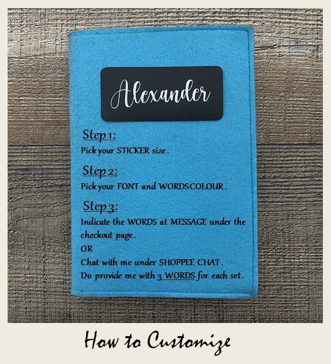 CUSTOMISABLE BLACK BACKING STICKERS set of 3, Hobbies & Toys ...