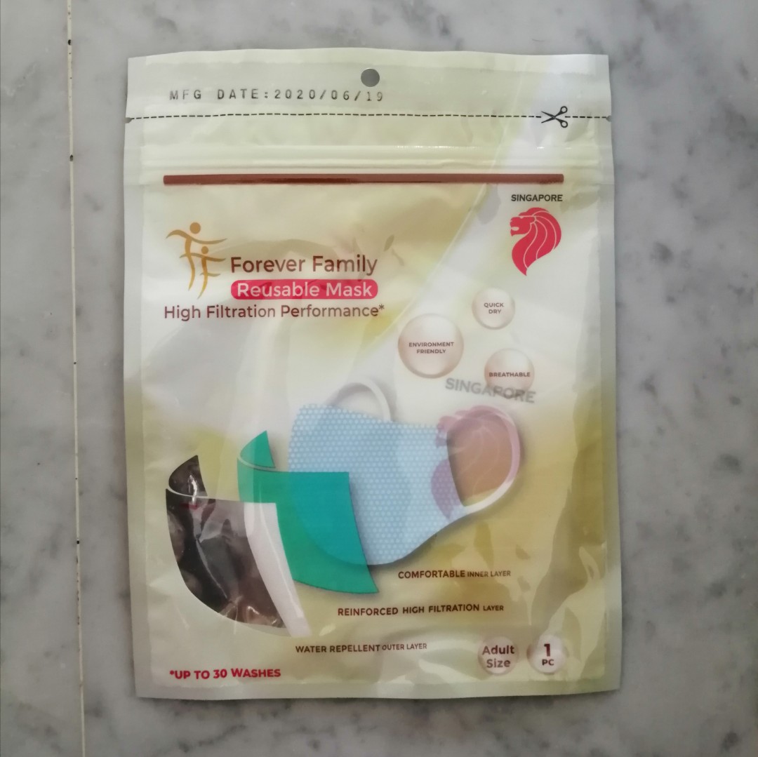 Forever Family Mask (National Day), Health & Nutrition, Face Masks ...