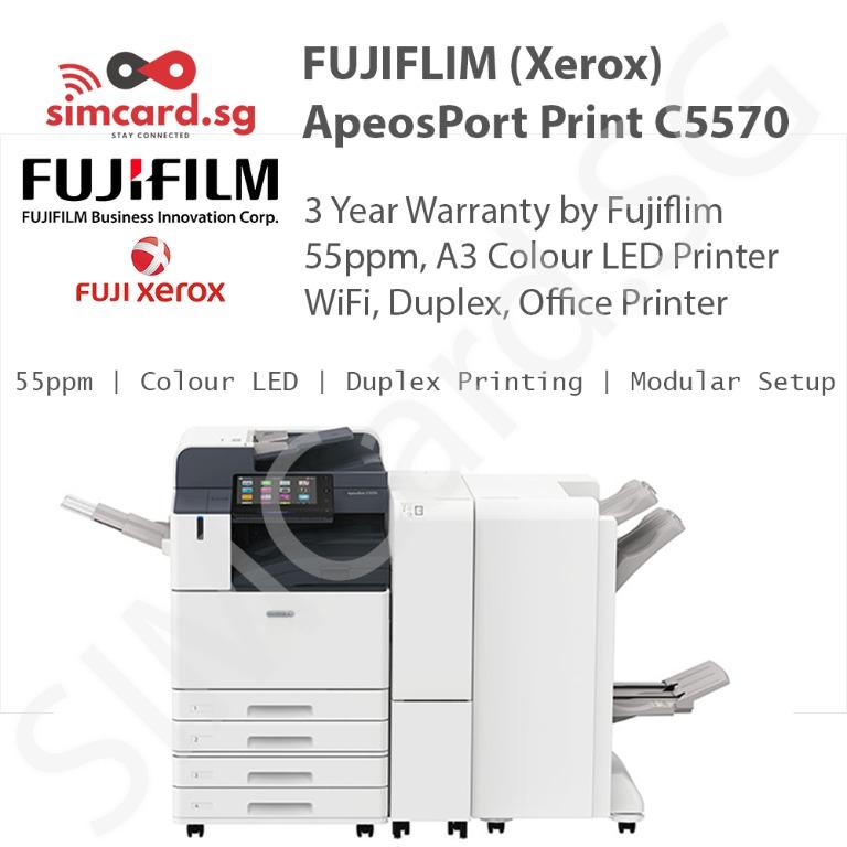 Fujiflim (Fuji Xerox) ApeosPort Print C5570 A3 Colour LED Printer - 3 Yr Wty - Next Generation ...