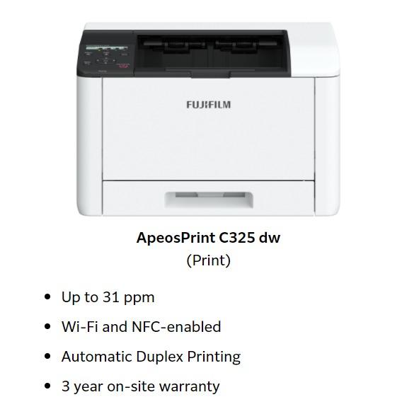 Fujiflim (Fuji Xerox) ApeosPrint C325dw | Apeos C325z AIO MFP Print ...