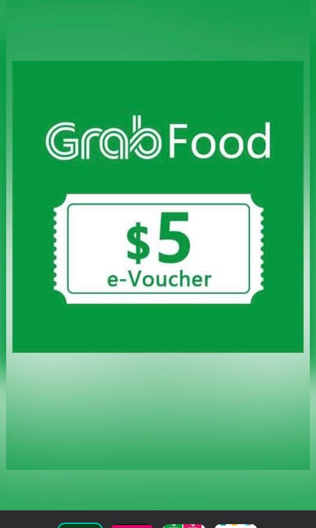 Grab food $5 voucher, Tickets & Vouchers, Vouchers on Carousell