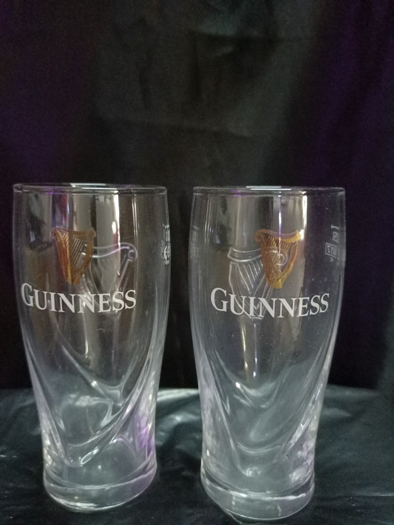 Guinness Pint Glass X 6 pieces ( 0.25 litre), Food & Drinks, Alcoholic ...