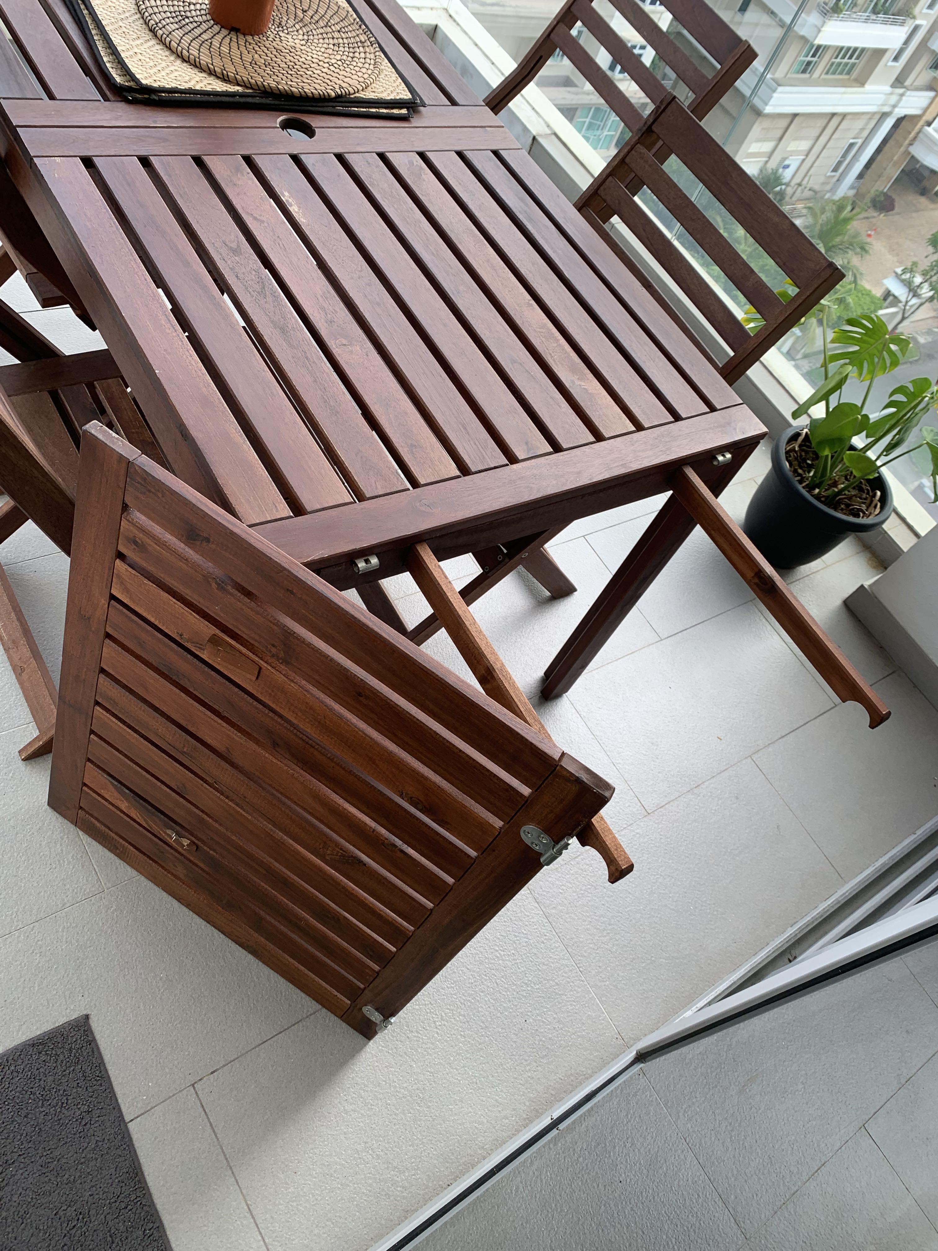 Ikea Applaro extendable outdoor table, Furniture & Home Living, Outdoor ...