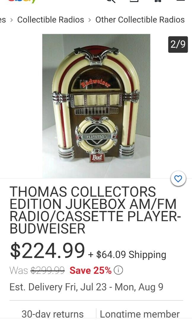 Jukebox- Thomas Collector Edition Radio, Hobbies & Toys, Memorabilia ...