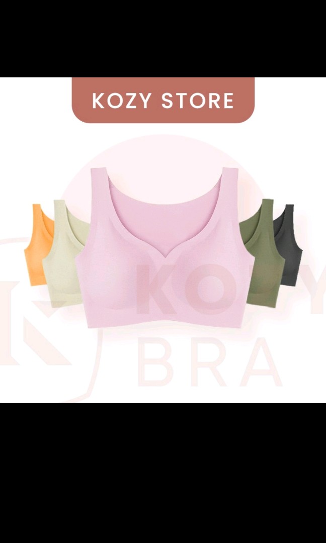 Kozy Seamless Bra, Fesyen Wanita, Pakaian Wanita, Atasan di Carousell