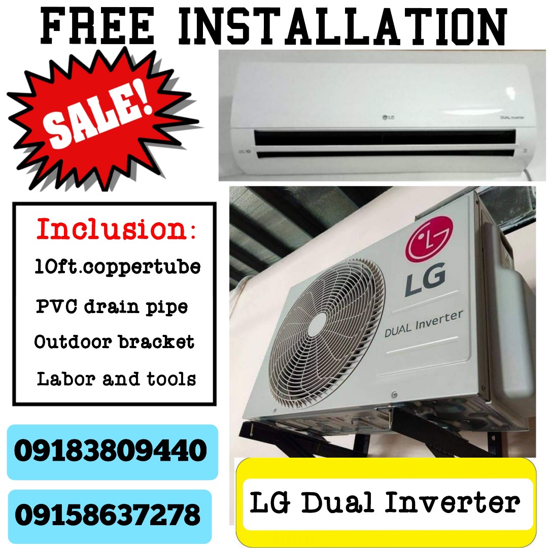 LG Split Type Dual Inverter Aircon, TV & Home Appliances, Air ...