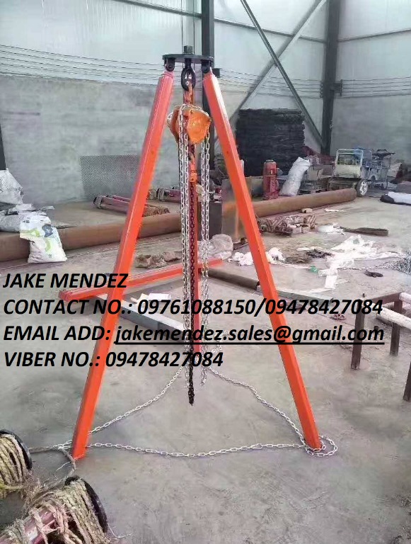 LIFTING TRIPOD WITH CHAINBLOCK, Commercial & Industrial, Industrial ...