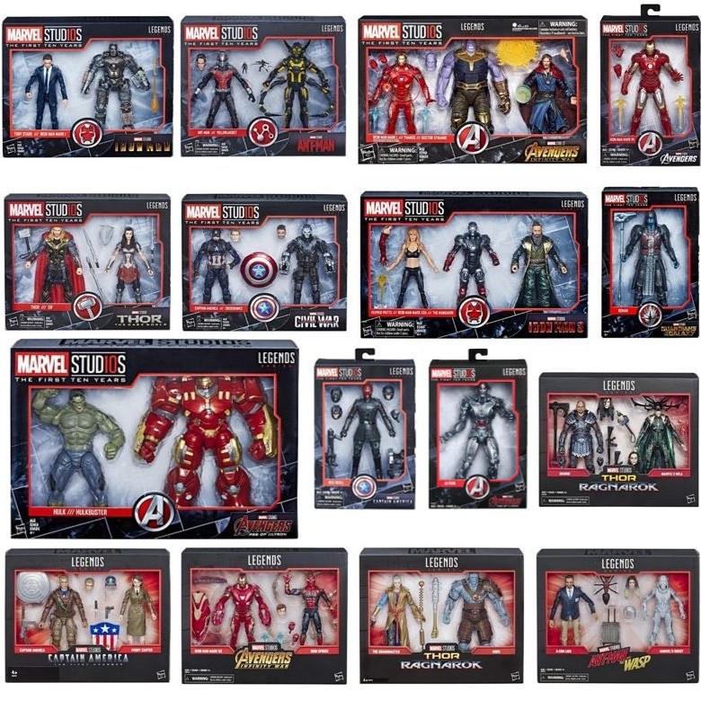 Marvel Legends Studios The First 10 Years Complete Set + Marvel 80th ...