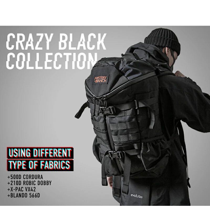 Mystery Ranch 2 Day Assault - Crazy Black Edition (with Removable Stick ...