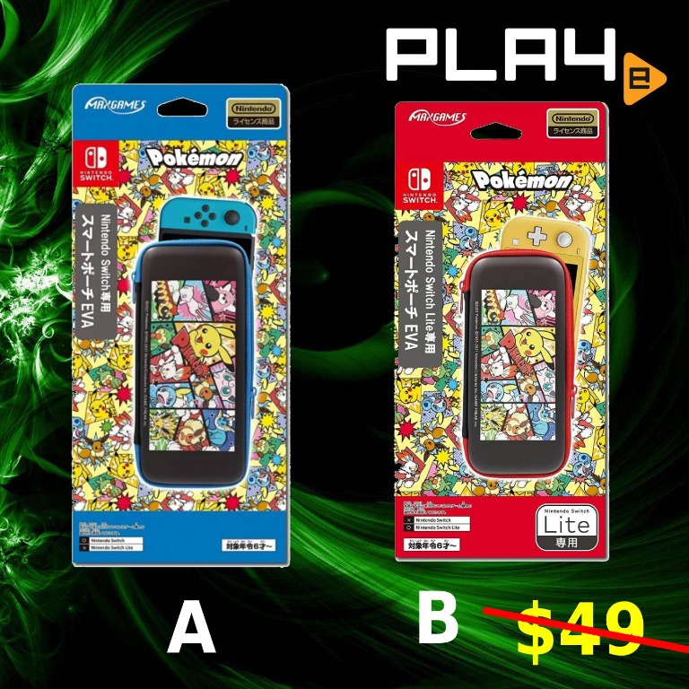 Nintendo Switch Max Games Pokemon Comic Smart Pouch EVA Brand New ...