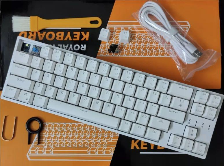Roya Kludge RK68 Plus 65% Mechanical Keyboard Triple mode Hot swappable Whitelight, Computers ...