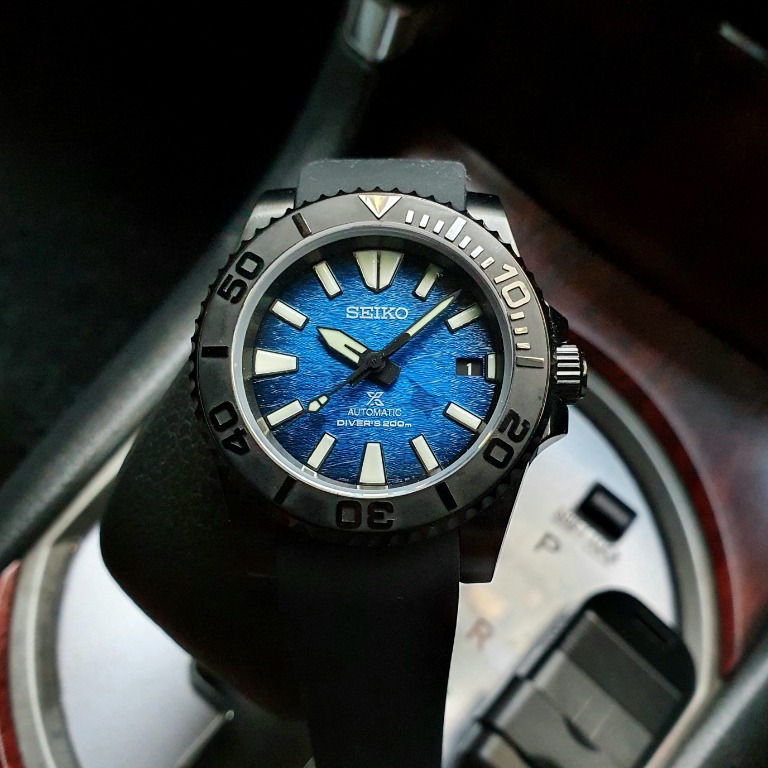 Seiko Samurai Save The Ocean Manta Ray Mod, Men's Fashion, Watches ...
