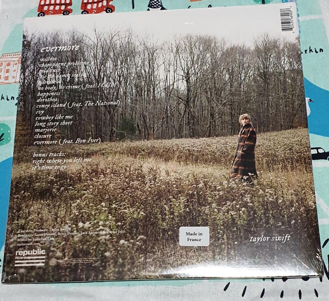 Taylor Swift - Evermore Target Edition RED VINYL (On Hand), Hobbies ...