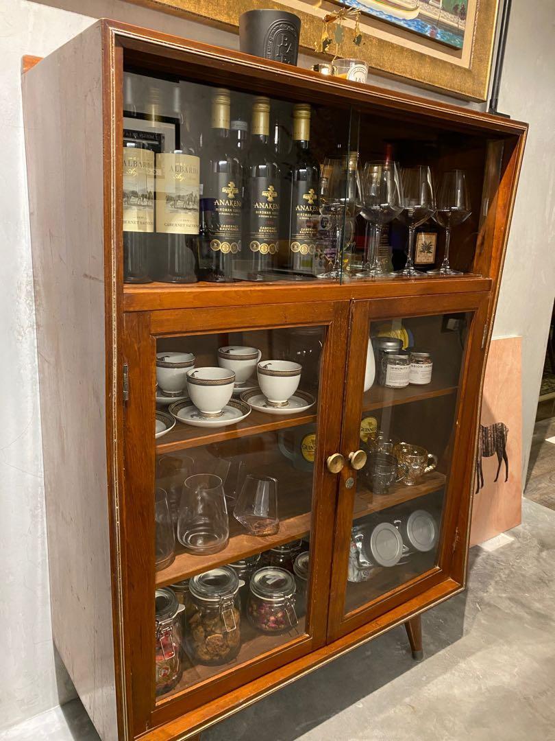 Teak wood cabinet 70S retro, Furniture & Home Living, Furniture ...