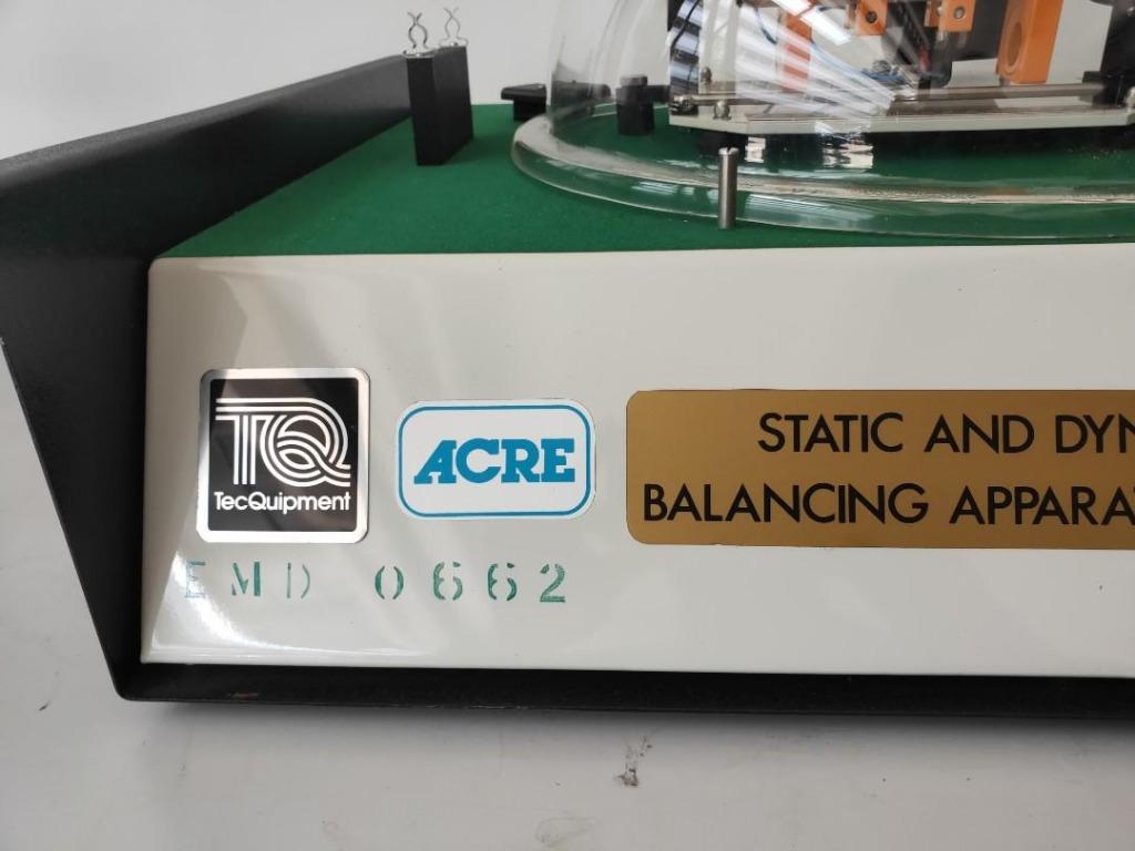 Tec Equipment Static And Dynamic Balancing Apparatus TM102 for sale ...