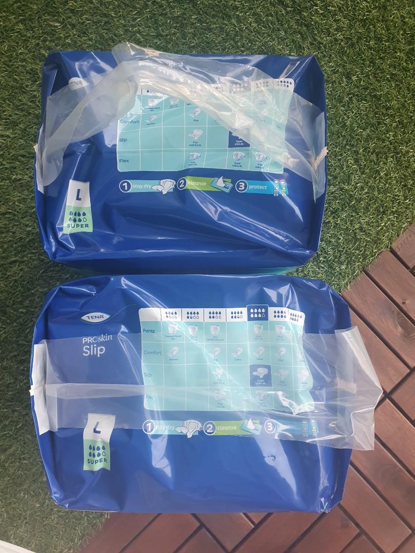 TENA Proskin Slip Super Size L Adult Diaper, Health & Nutrition, Assistive & Rehabilatory Aids ...