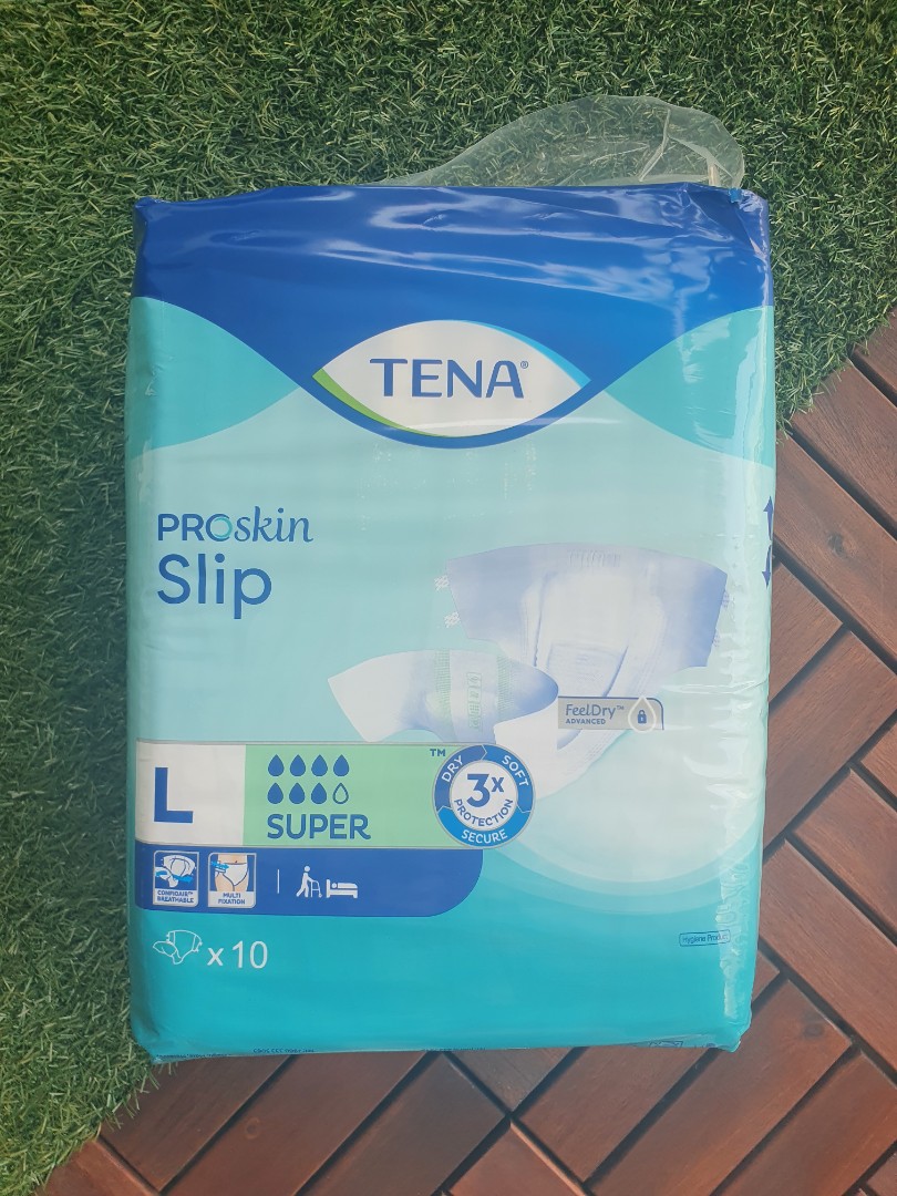 TENA Proskin Slip Super Size L Adult Diaper, Health & Nutrition, Assistive & Rehabilatory Aids ...