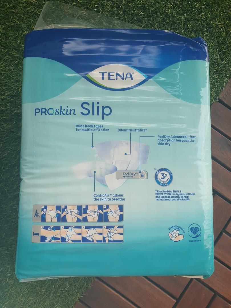 TENA Proskin Slip Super Size L Adult Diaper, Health & Nutrition, Assistive & Rehabilatory Aids ...