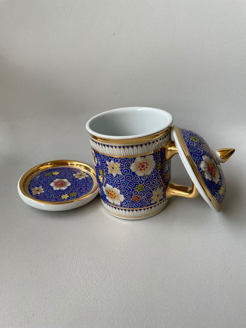 Thai Benjarong porcelain mug, Furniture & Home Living, Kitchenware ...