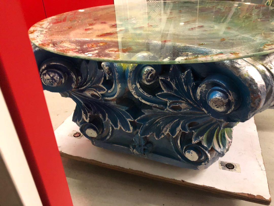 Unique heavy Stone Table, Furniture & Home Living, Furniture, Tables ...