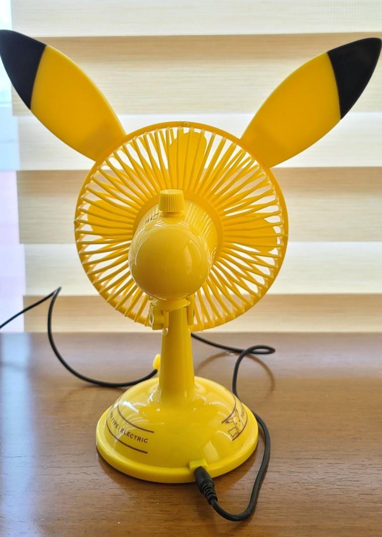 Vintage Pikachu Sun & Moon Nintendo Sega USB Electric Fan, Furniture ...