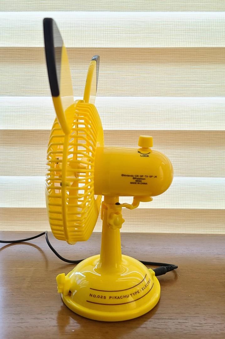Vintage Pikachu Sun & Moon Nintendo Sega USB Electric Fan, Furniture ...