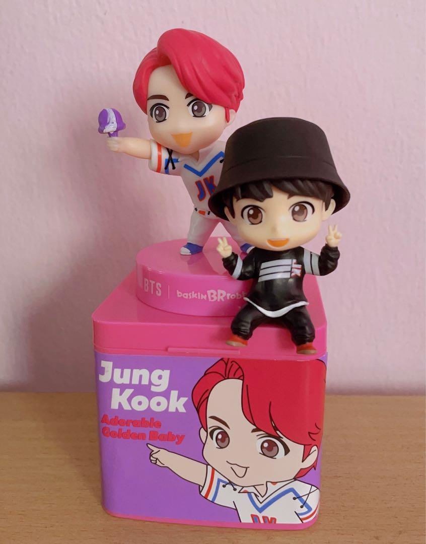 wts bts jungkook tinytan figurine idol baskin robbins mic drop monitor, Hobbies & Toys ...