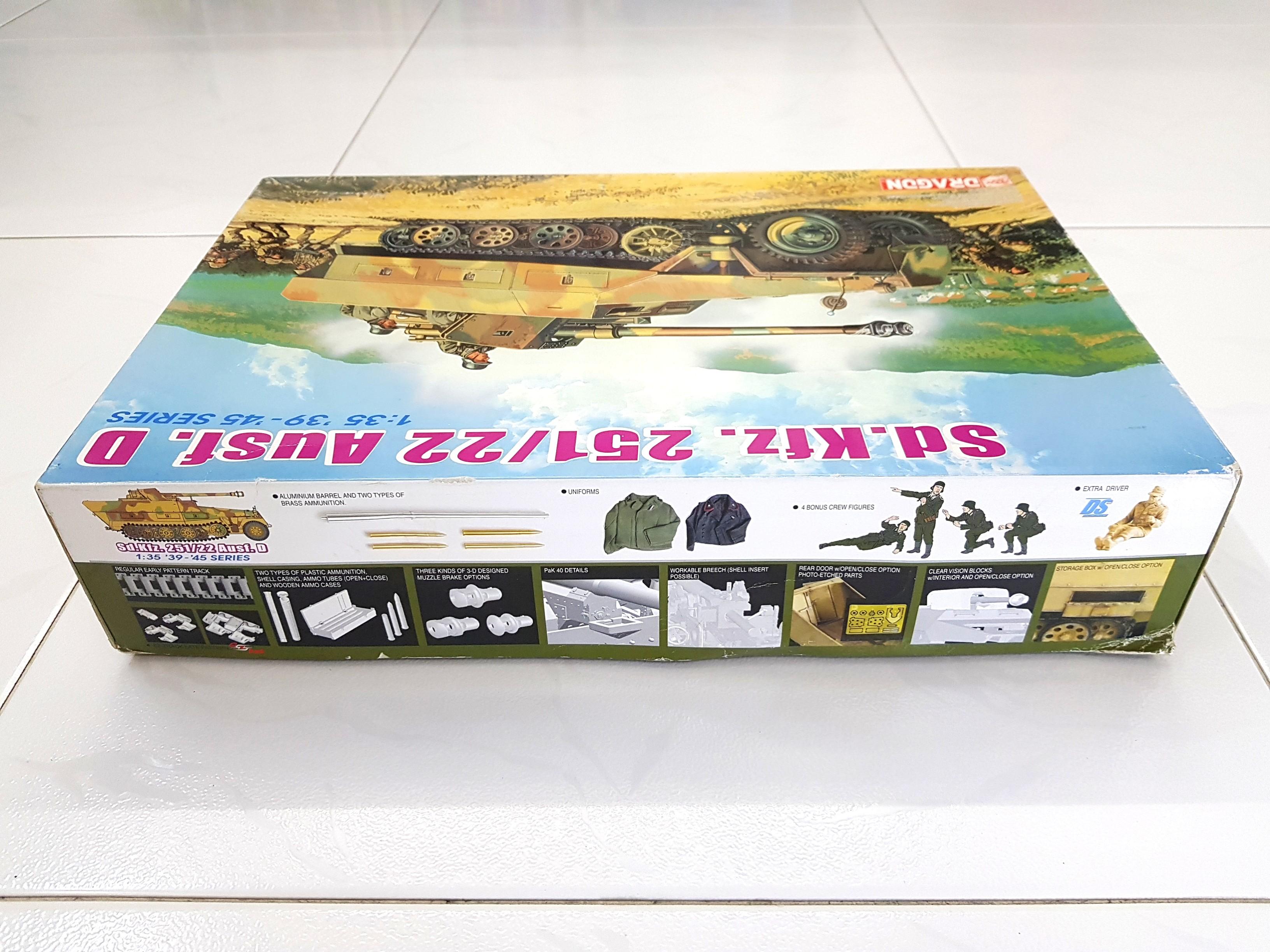 1/35 Dragon #6248 German Halftrack Sd Kfz 251/22 Ausf D c/w Bonus 4 ...