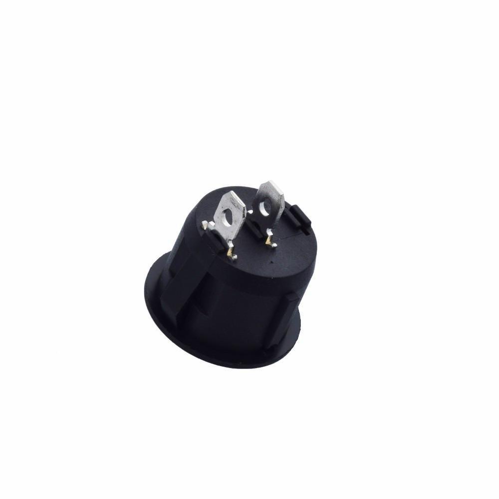 20MM ON-OFF Round Rocker Toggle Switch 6A/250VAC 10A 125VAC Plastic ...