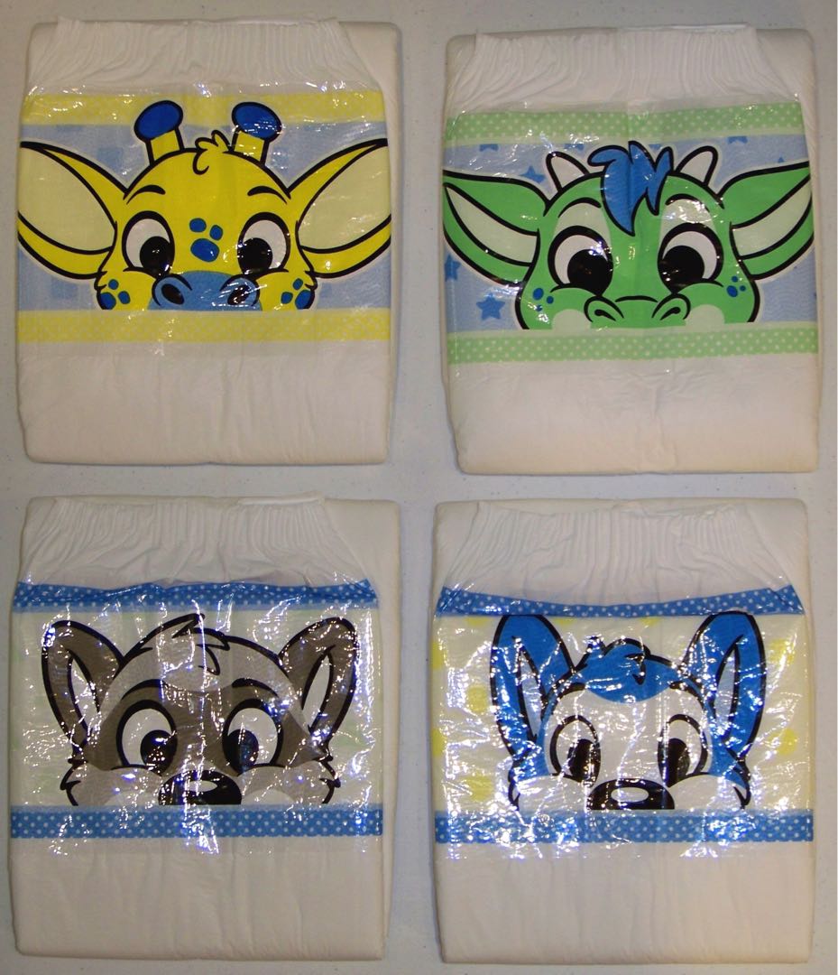 Abdl Abu peekabu size M adult diaper, Health & Nutrition, Assistive ...