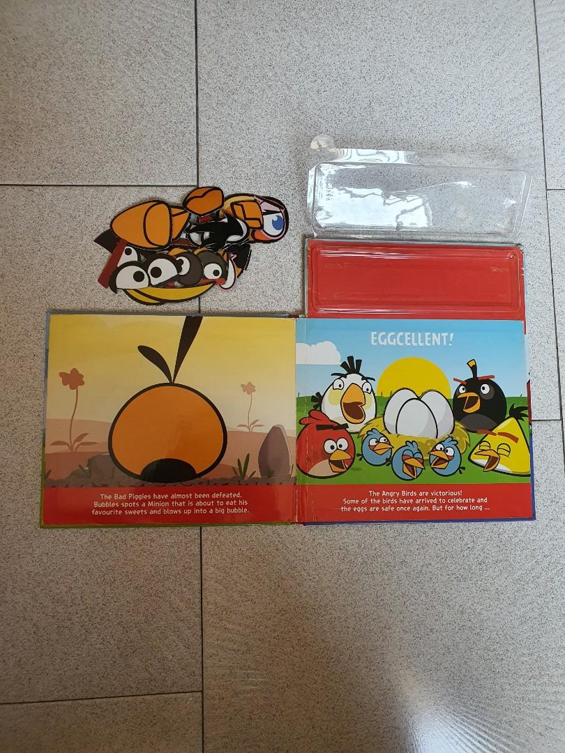 All angry birds magnetic book, fun book, puzzle box game, bag, Hobbies ...