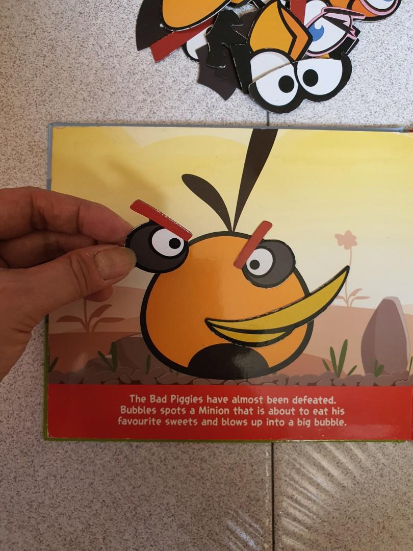 All angry birds magnetic book, fun book, puzzle box game, bag, Hobbies ...
