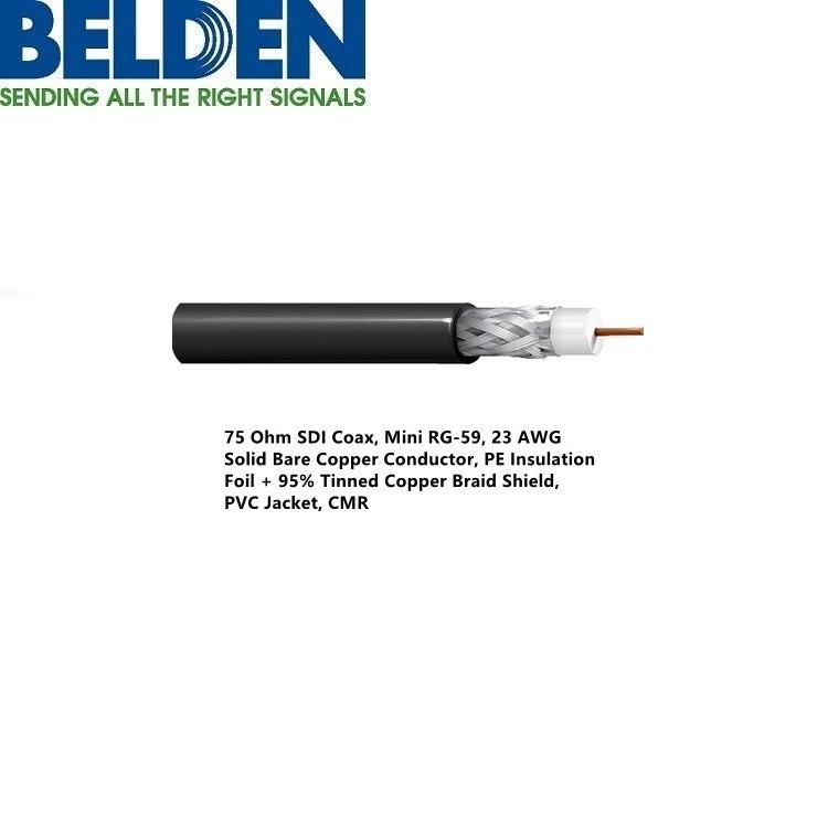 Belden 1855A Mini BNC(Q4) male to BNC male & female SDI cable HD SDI 3G ...
