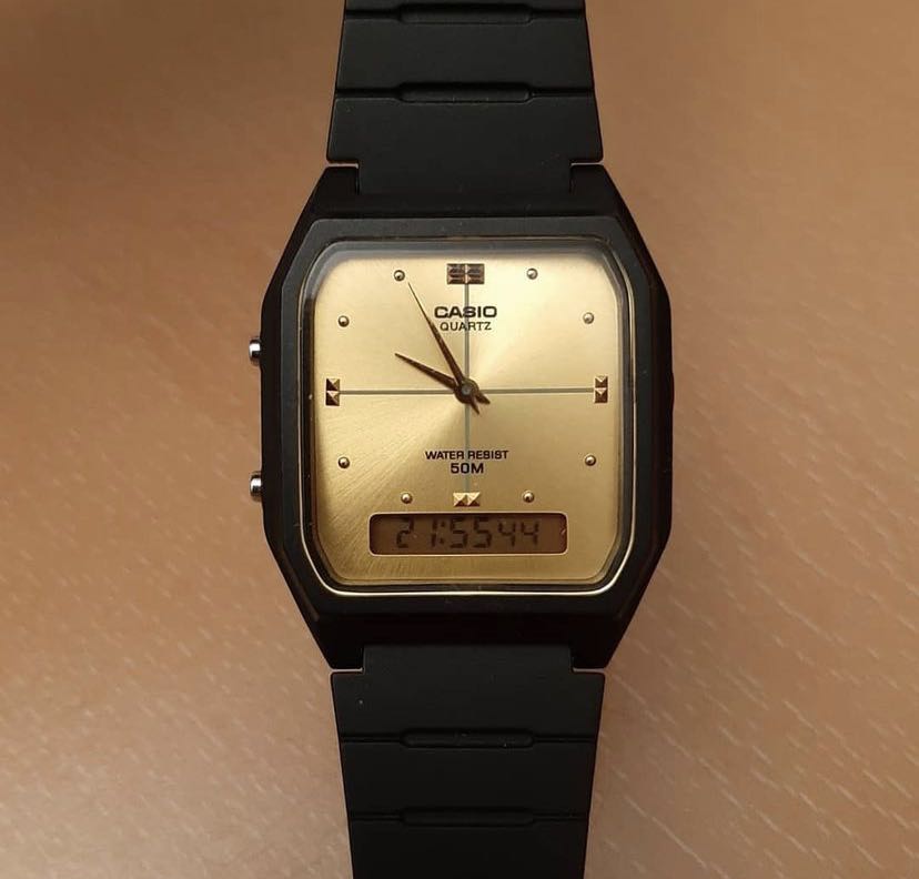 Casio AW48 Classic Analog Digital Quartz Watch AW48HE-9A Dual Time ...