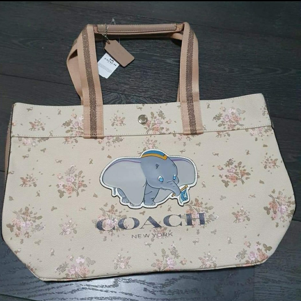 COACH x Disney Dumbo tote bag, Women's Fashion, Bags & Wallets, Tote ...