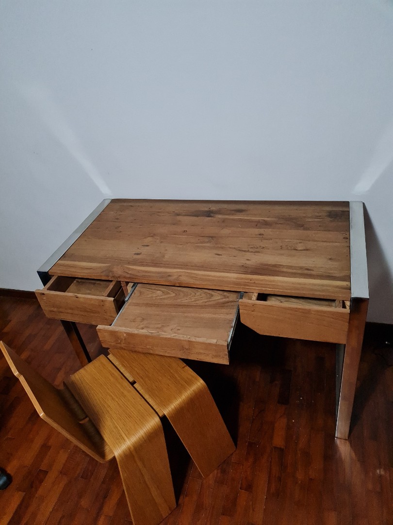 Custom Hand made Study Table and Chair, Furniture & Home Living ...