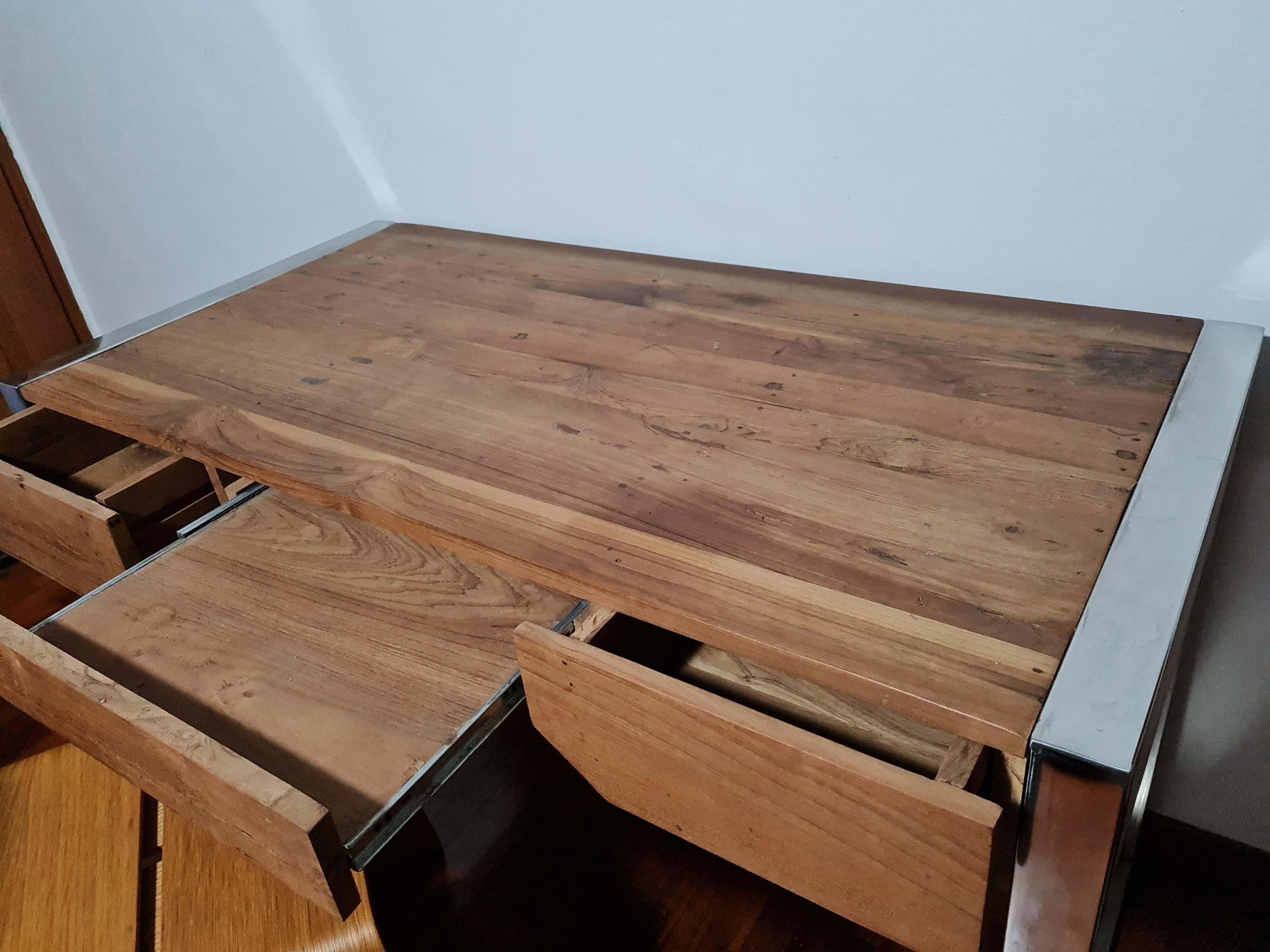 Custom Hand made Study Table and Chair, Furniture & Home Living ...